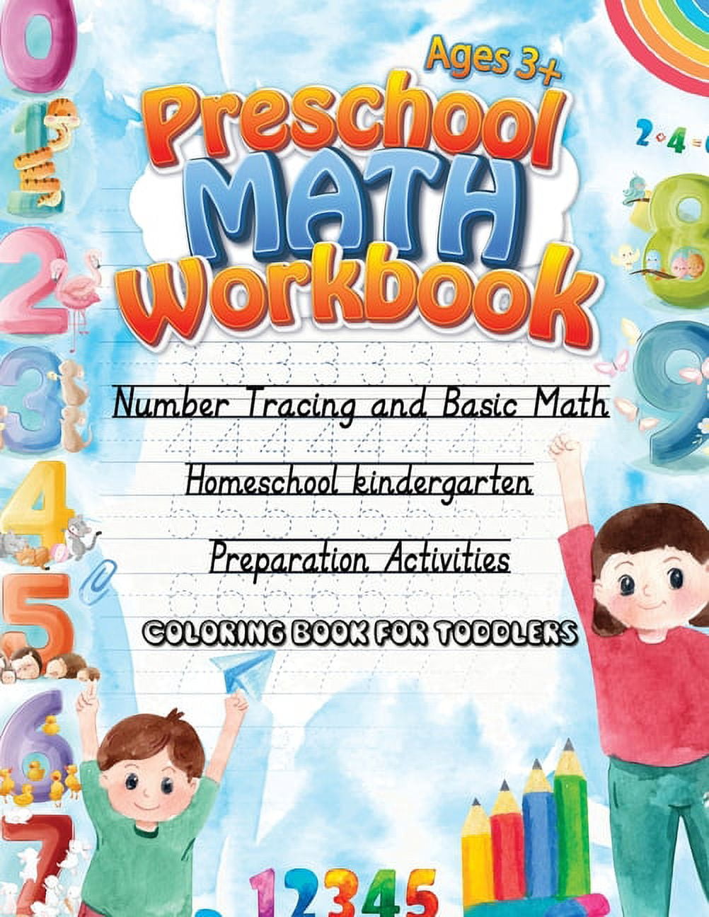 Preschool Math Workbook. Age 3+: Number Tracing and Basic Math for ...