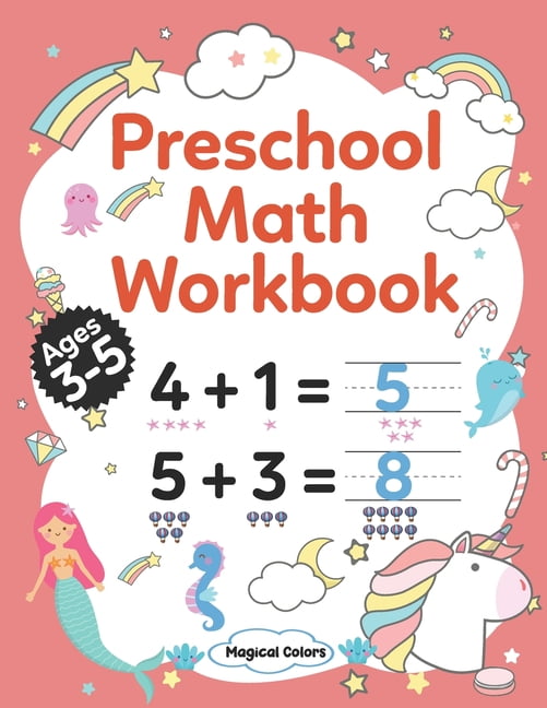 Preschool Math Workbook: Kindergarten Math Activity Workbook For Kids ...