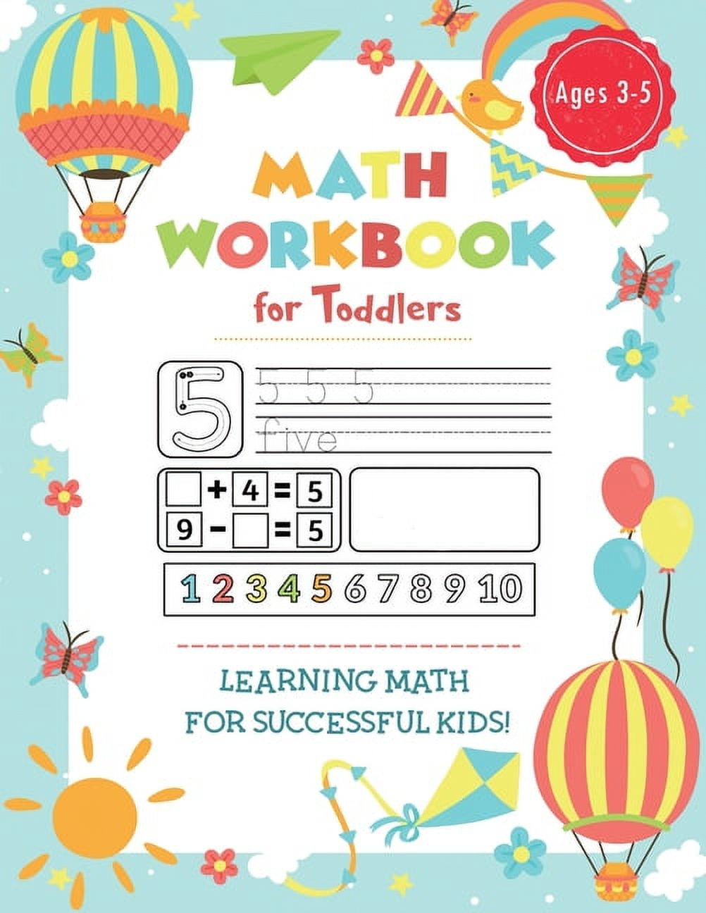 Preschool Math Workbook for Toddlers Ages 2-4 : Fun Beginner Math ...
