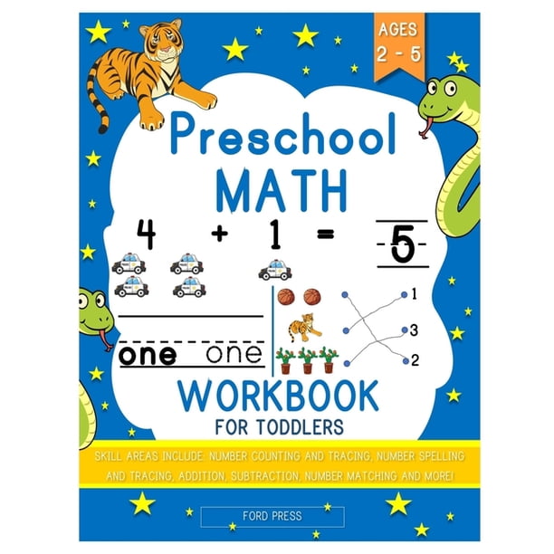 Preschool Math Workbook for Toddlers: Beginner Math Preschool Learning ...