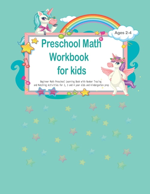 Preschool Math Workbook for Kids Ages 2-4: Beginner Math Preschool ...