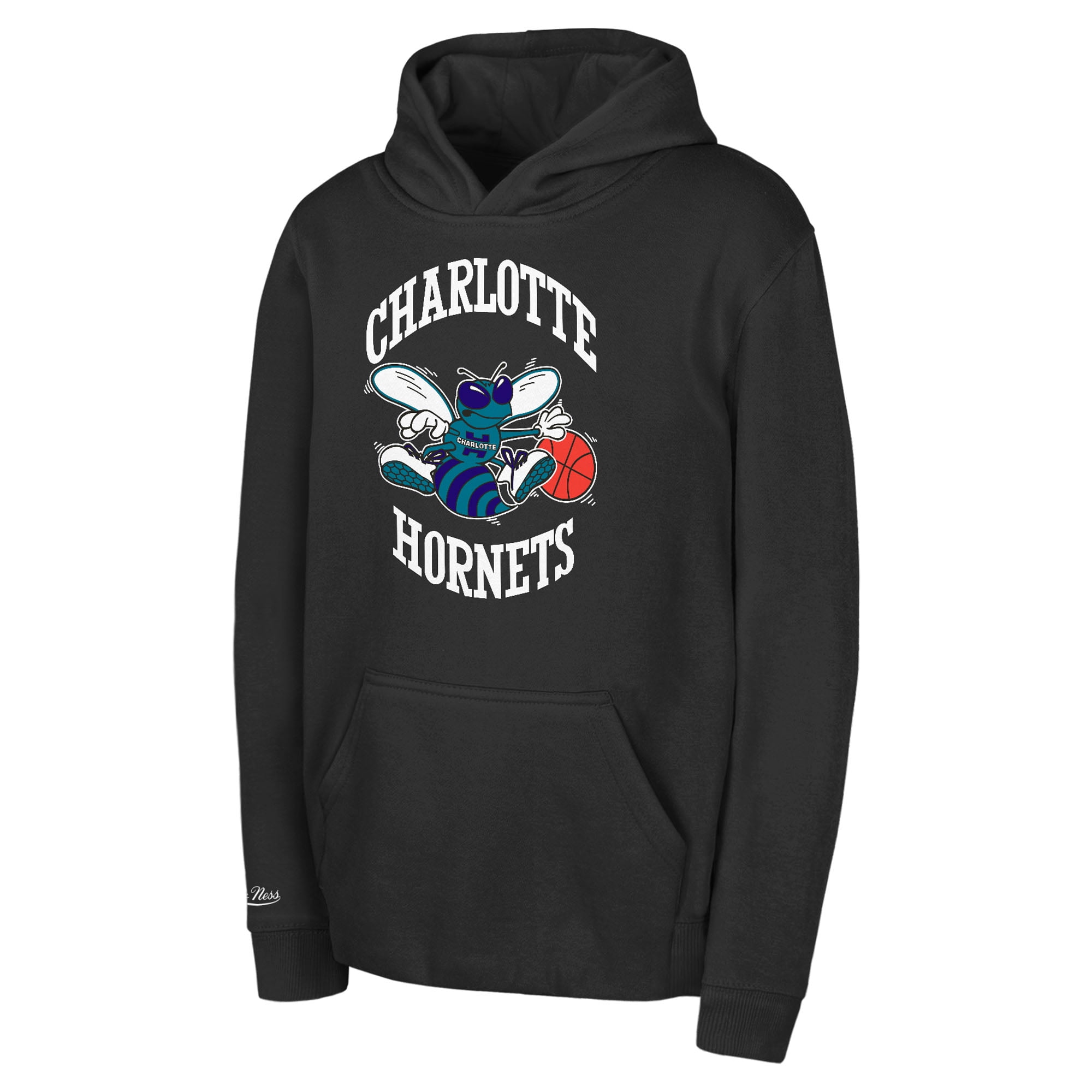 Preschool Mitchell & Ness Black Charlotte Hornets Retro Logo Pullover ...