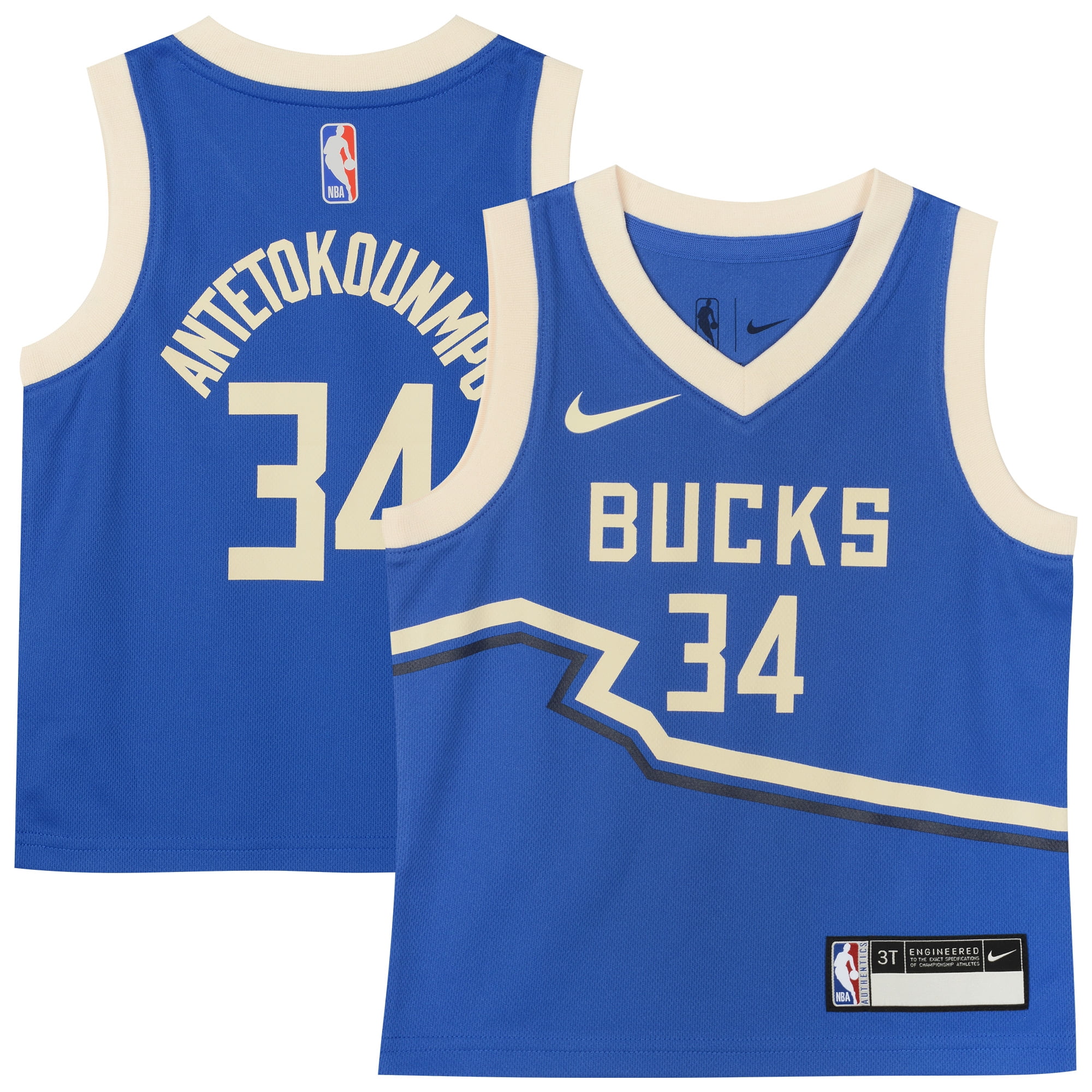 Preschool Nike Giannis Antetokounmpo Royal Milwaukee Bucks 2024/25 ...