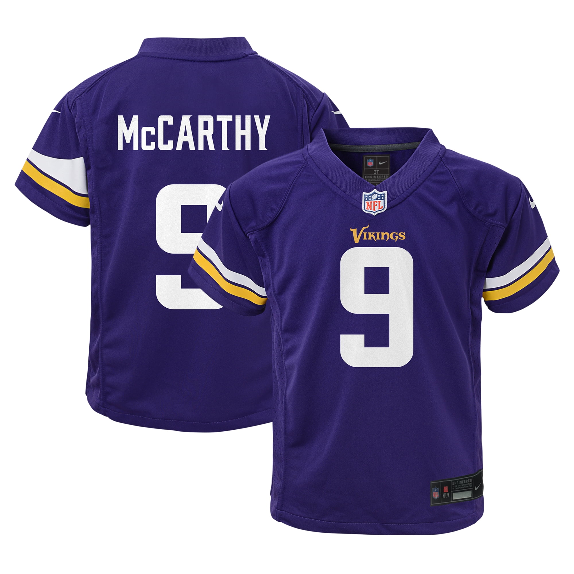 Preschool Nike J.J. McCarthy Purple Minnesota Vikings Player Game ...