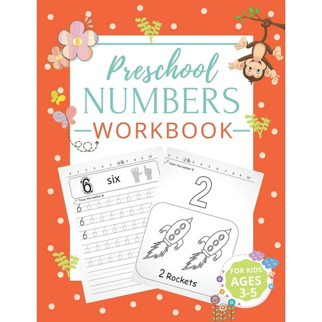 Preschool Numbers Workbook: Number Tracing Book for Preschoolers. Learn ...