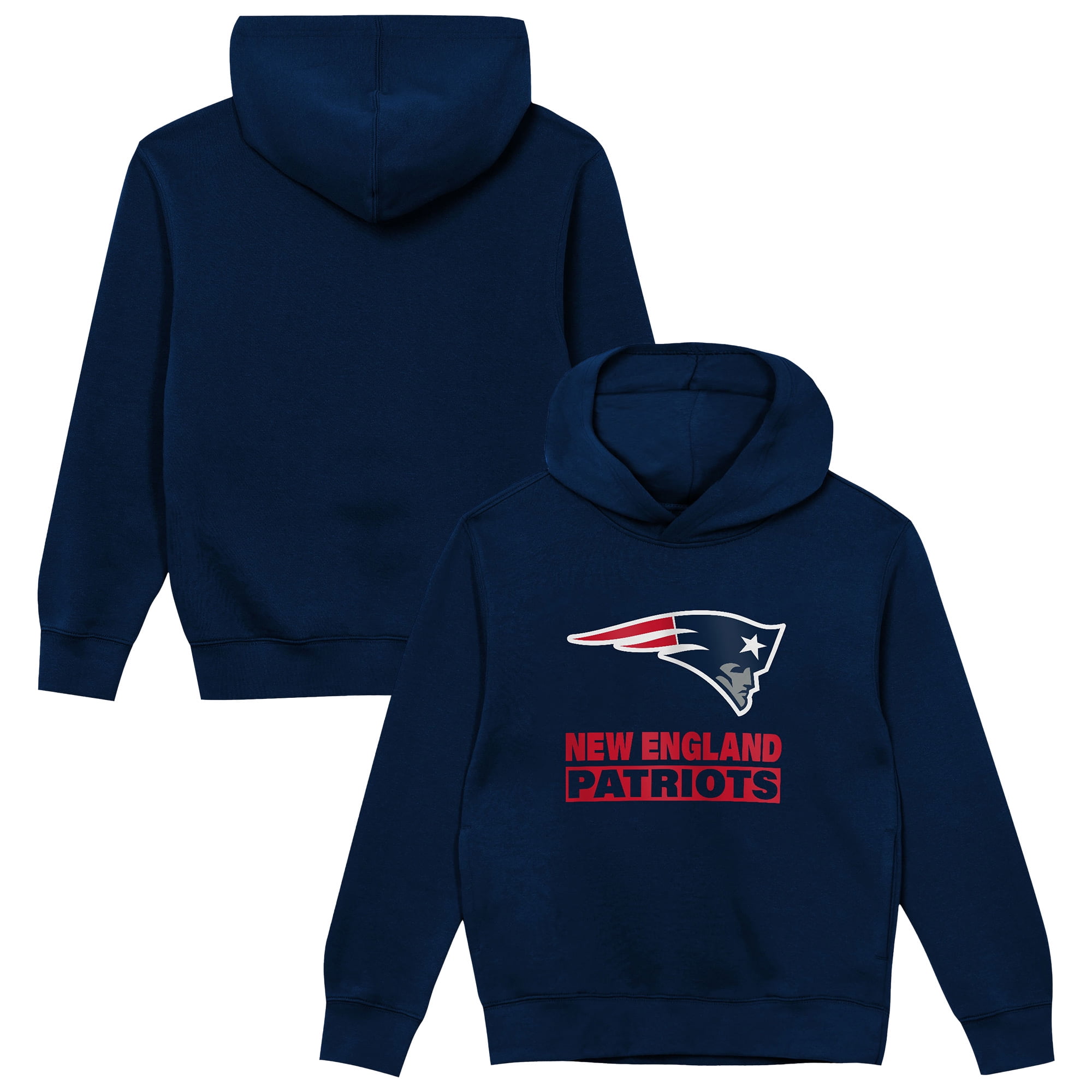 Preschool Outerstuff Navy New England Patriots Back to Basics Hoodie ...