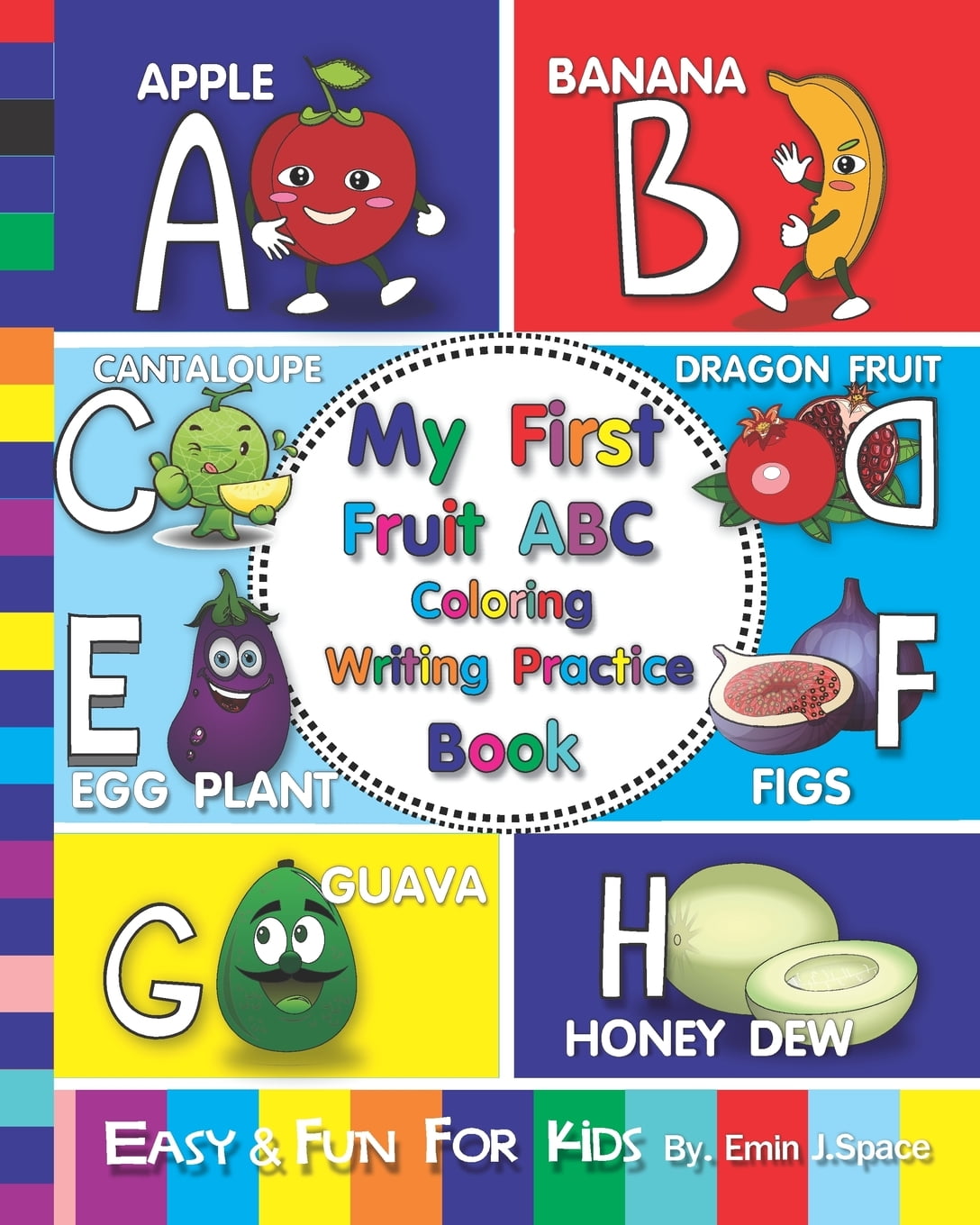 Preschool Prep Activity Learning: My First Fruit ABC Coloring Writing ...