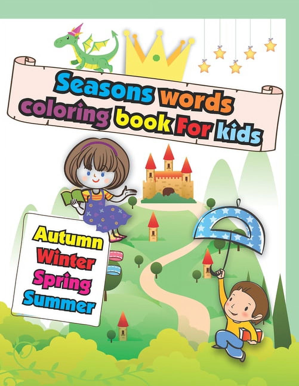 Preschool Prep Activity Learning: Seasons Words coloring book For kids ...