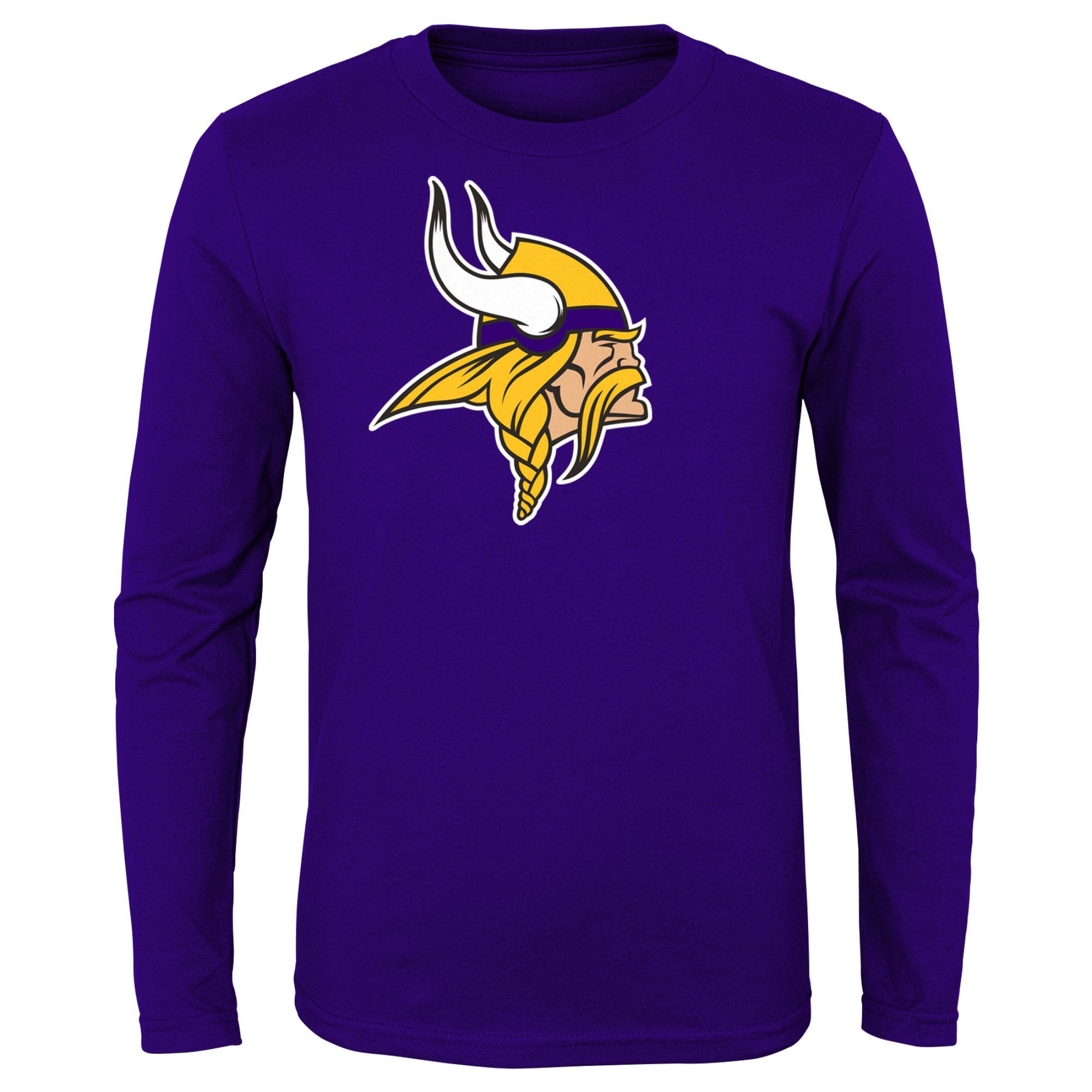 Preschool Purple Minnesota Vikings Primary Logo Long Sleeve T-Shirt ...