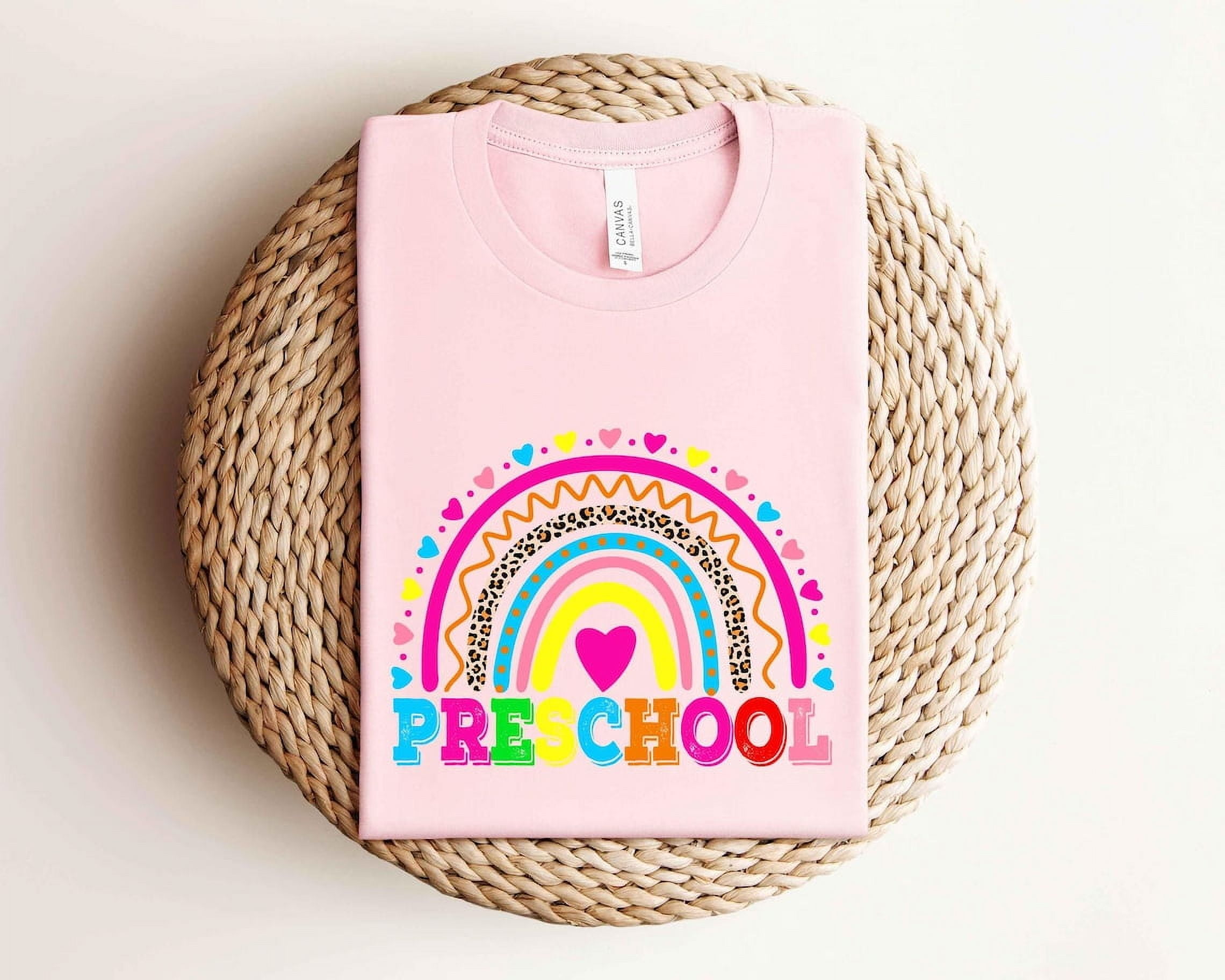Preschool Rainbow Shirt, Back To School Shirt, Preschool Teacher Shirt ...