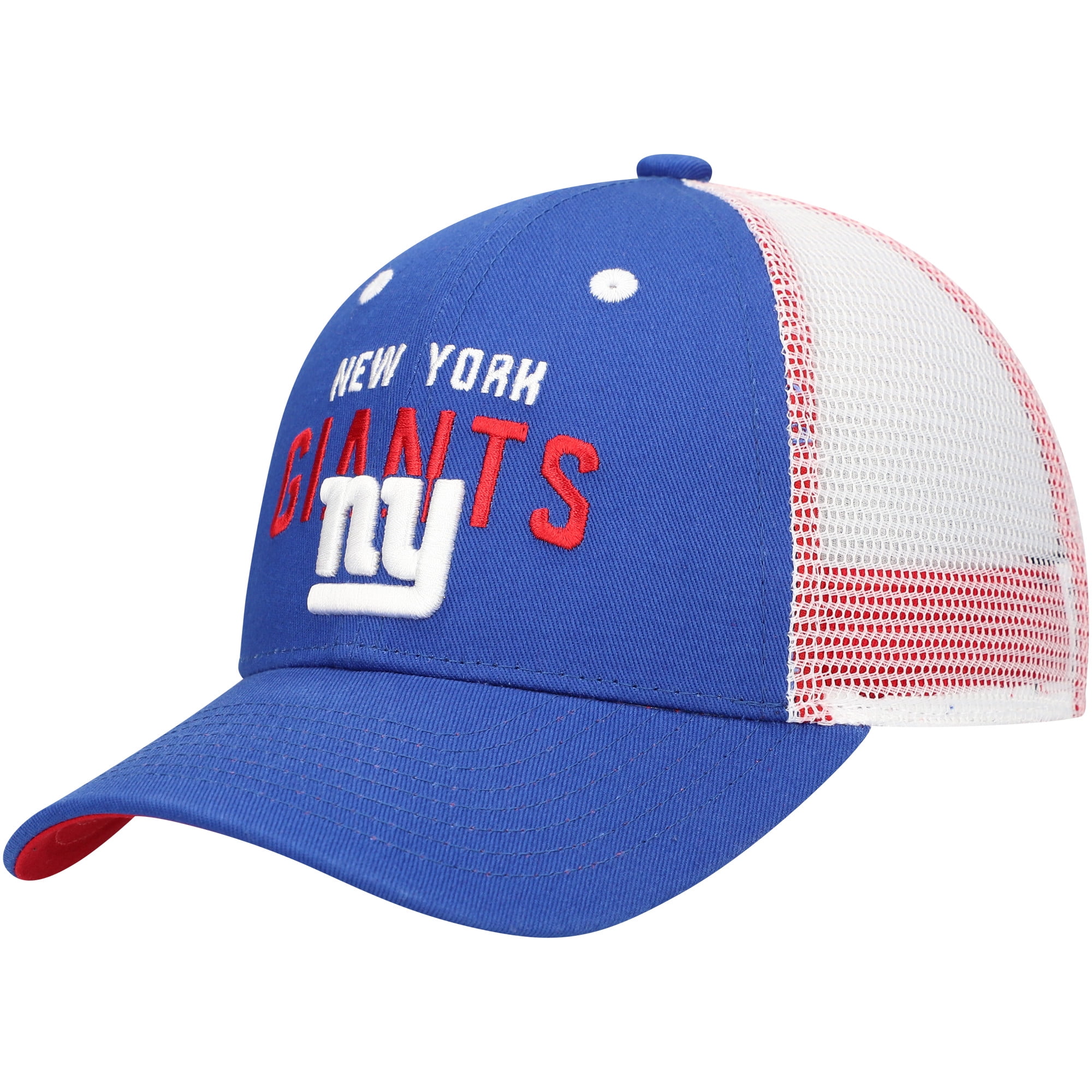Preschool Royal New York Giants Core Lockup Trucker Adjustable hat ...