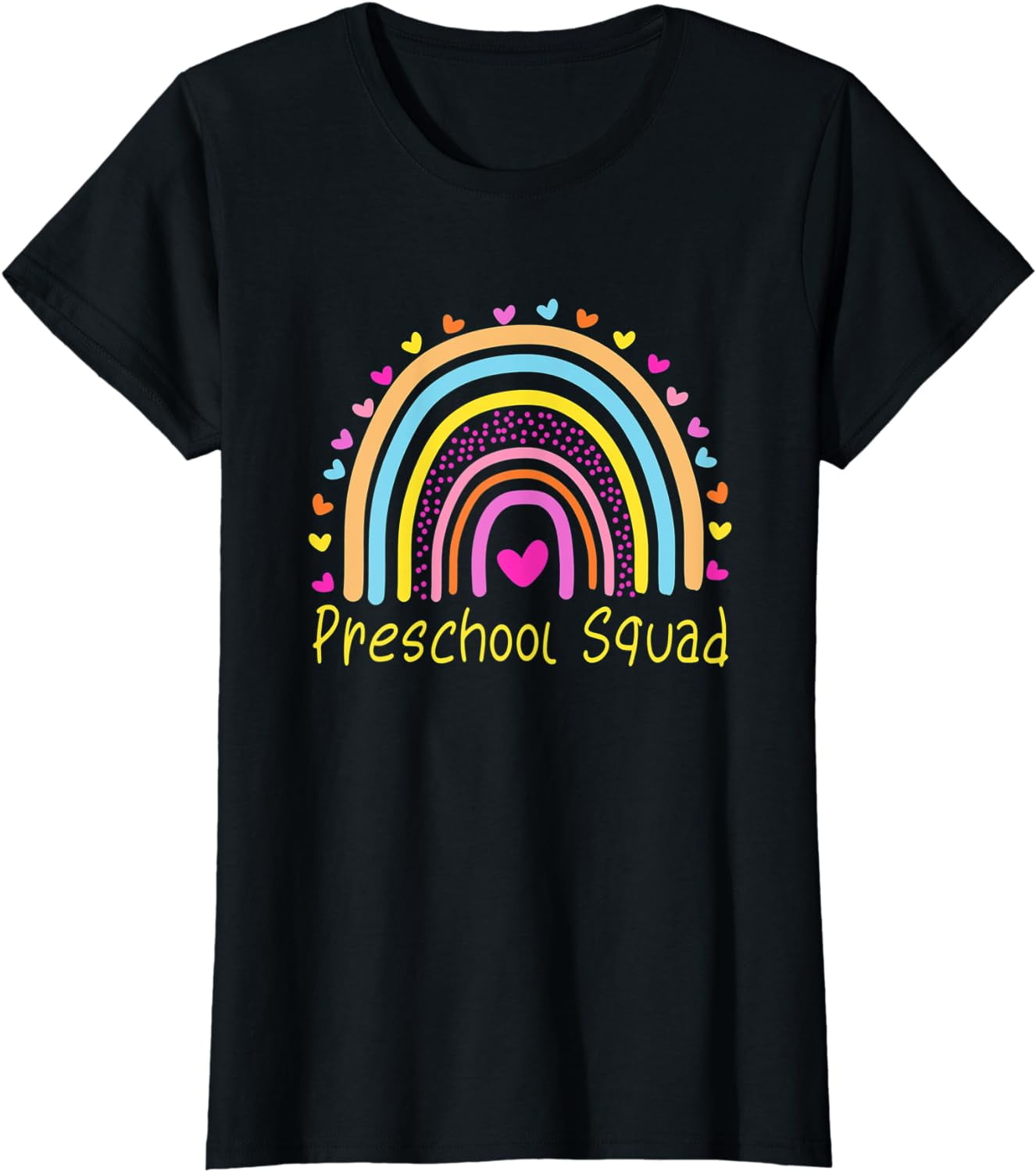 Preschool Squad Teacher Rainbow T-Shirt - Walmart.com