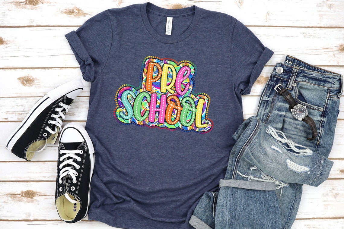 Preschool Teacher Shirt, Pre School Teacher Shirt, Preschool T-Shirt ...