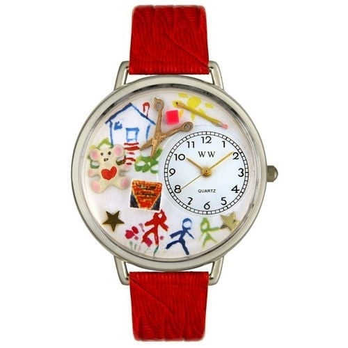 Preschool Teacher Watch in Silver (Large) - Walmart.com