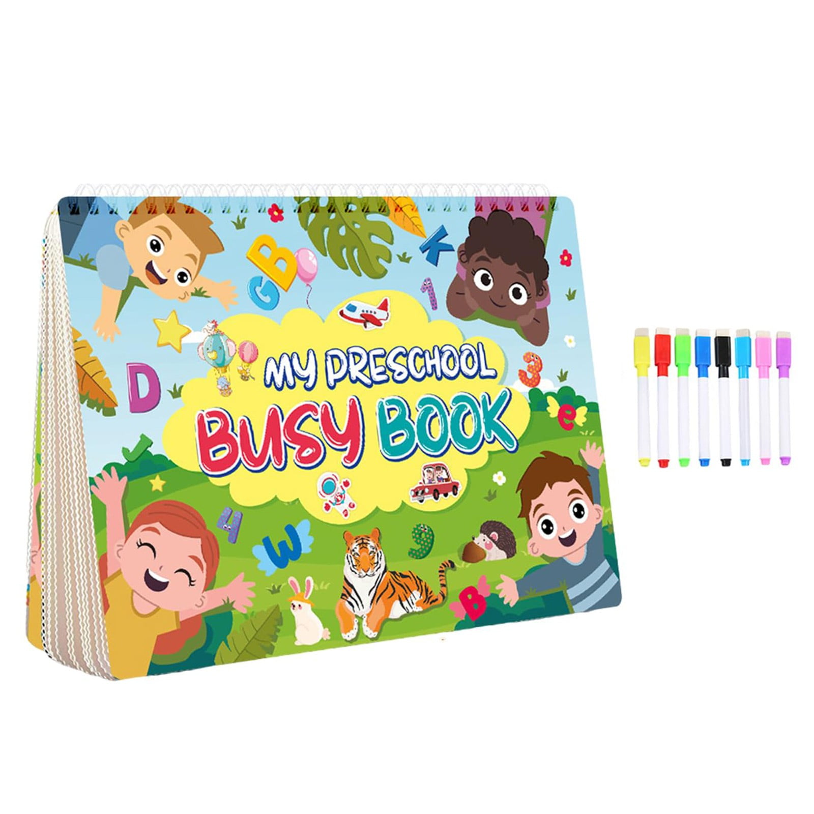 Preschool Toddler Learning Activities 32 Themes Montessori Busy Book ...