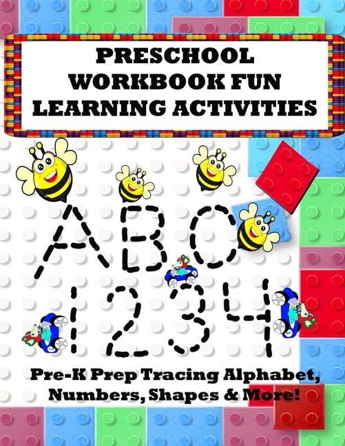 Preschool Workbook Fun Learning Activities: Pre-K Prep Tracing Alphabet ...