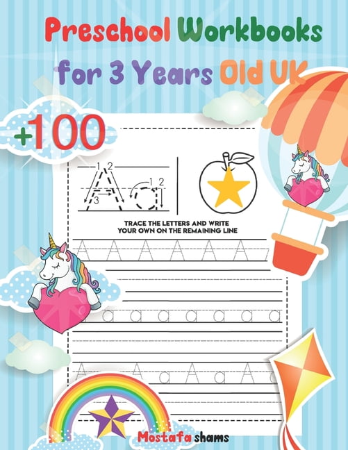 Preschool Workbooks for 3 Years Old UK: Handwriting Practice Books ks1 ...