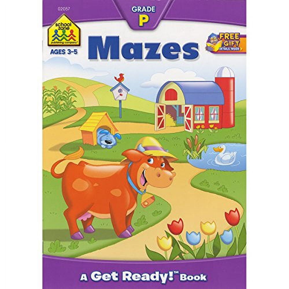 Preschool Workbooks 32 Pages-Mazes - Walmart.com