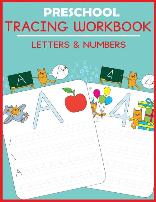 Preschool Workbooks Preschool Tracing Workbook: Letters and Numbers ...