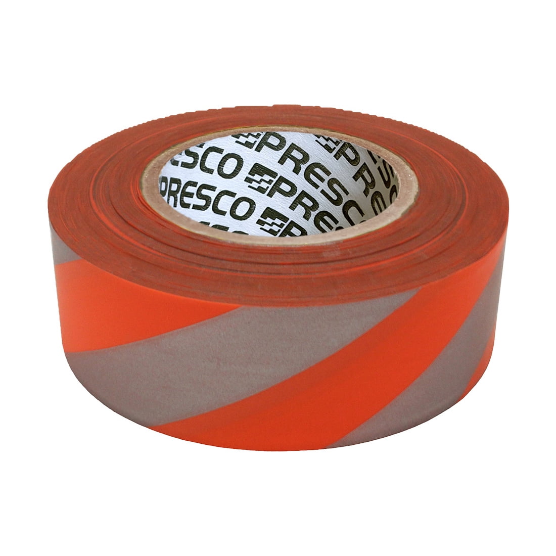 [NO ADHESIVE] Presco Day/Night Stripe Roll Flagging Tape: 1-3/16 in. x ...