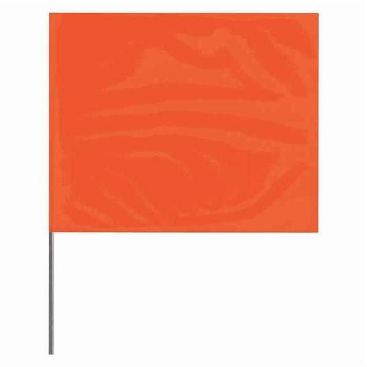 Presco Marking Flag,Orange,Blank,PVC,PK100 2330O-200 - Walmart.com