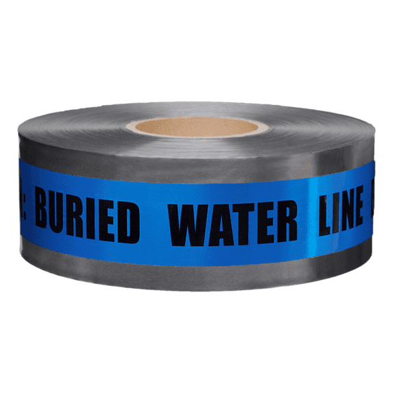 Presco Underground Detectable Tape: 3 in. x 1000 ft. (Blue with Black ...
