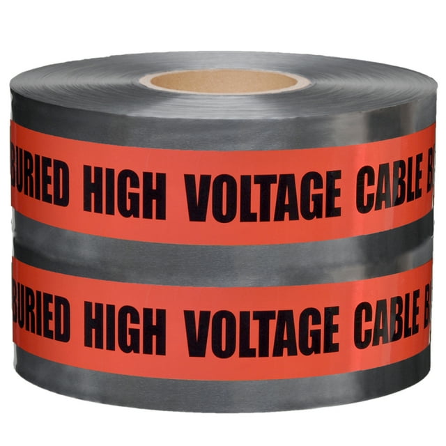 Presco Underground Detectable Tape: 6 in. x 1000 ft. (Red with Black ...