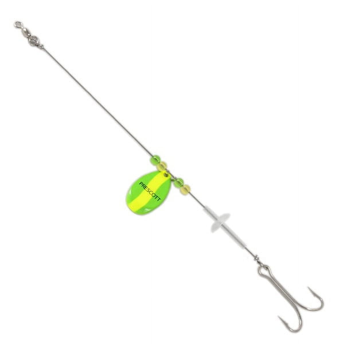 Prescott Spinner Strip-On Rig 6" Leader 1-1/4" Prescott Blade 2/0 Hook ...