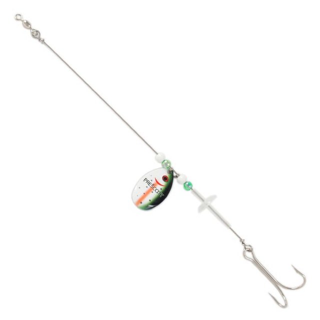 Prescott Spinner Strip-On Rig 6" Leader 1-1/4" Prescott Blade 2/0 Hook ...