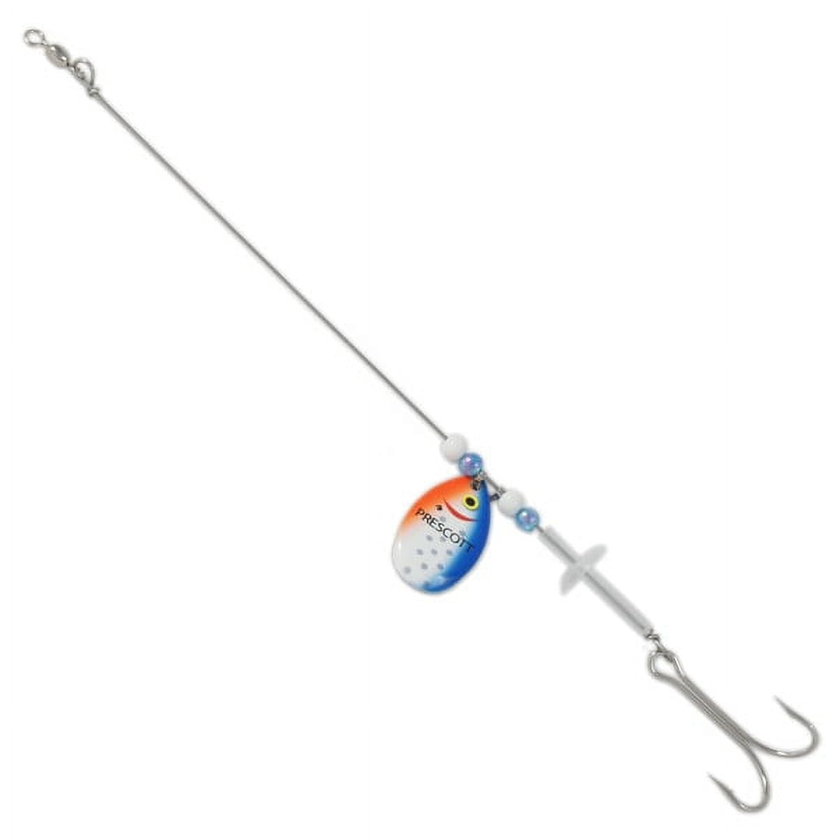 Prescott Spinner Strip-On Rig 6" Leader 1-1/4" Prescott Blade 2/0 Hook ...