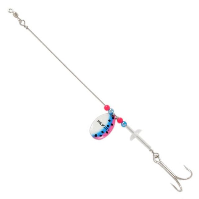 Prescott Spinner Strip-On Rig 6" Leader 1-1/4" Prescott Blade 2/0 Hook ...