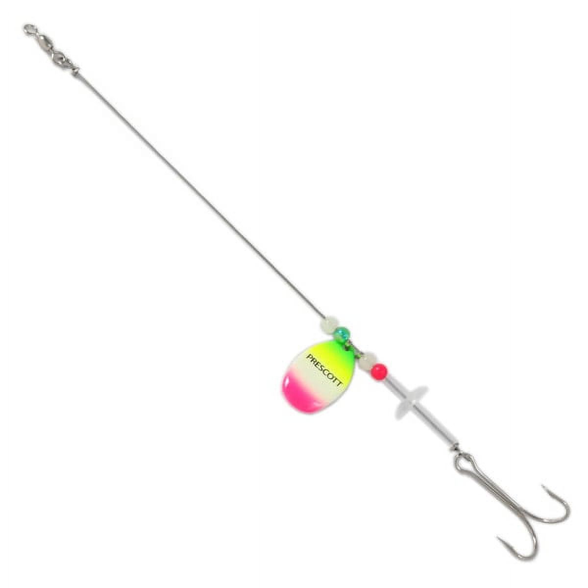 Prescott Spinner Strip-On Rig 6" Leader 1-1/4" Prescott Blade 2/0 Hook ...