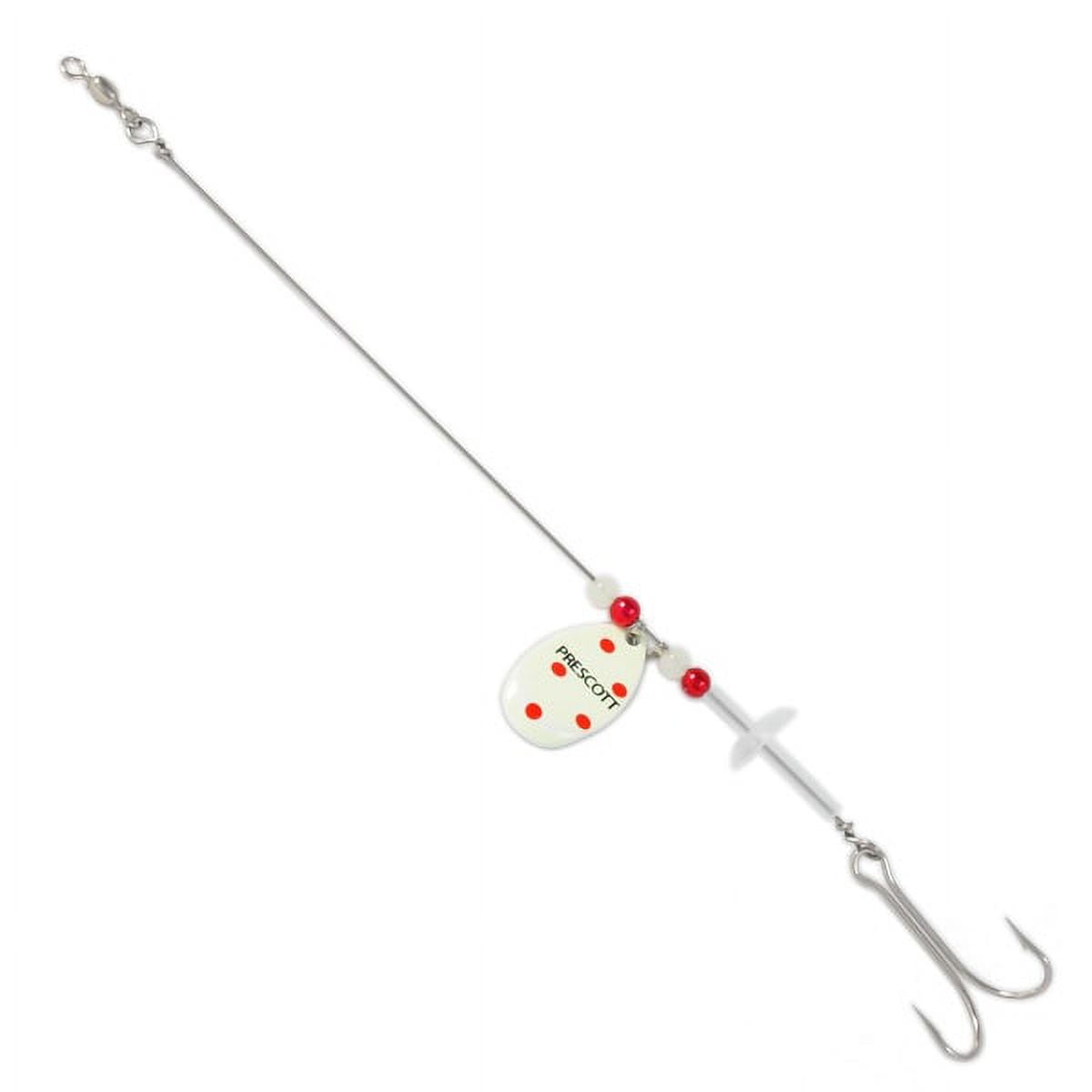 Prescott Spinner Strip-On Rig 6" Leader 1-1/4" Prescott Blade 2/0 Hook ...