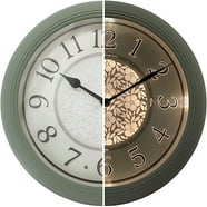 Yosemite Home Decor Gilded Round Modern Metal Gear Clock in Gold ...