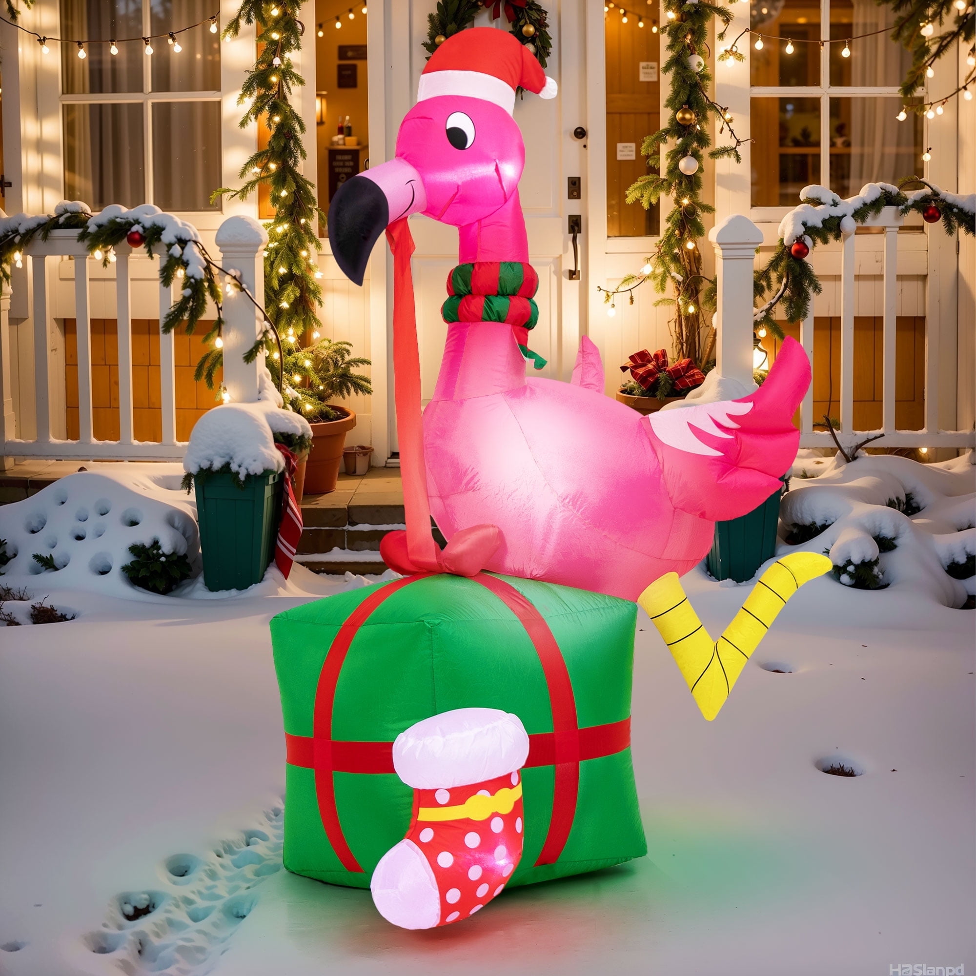 Outdoor Christmas Flamingo