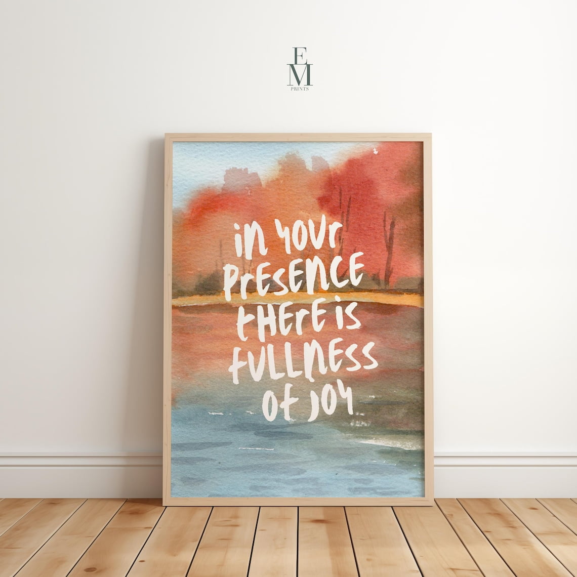 In Your Presence There Is Fullness Of Joy, Bible Verse Wall Art, Psalm ...