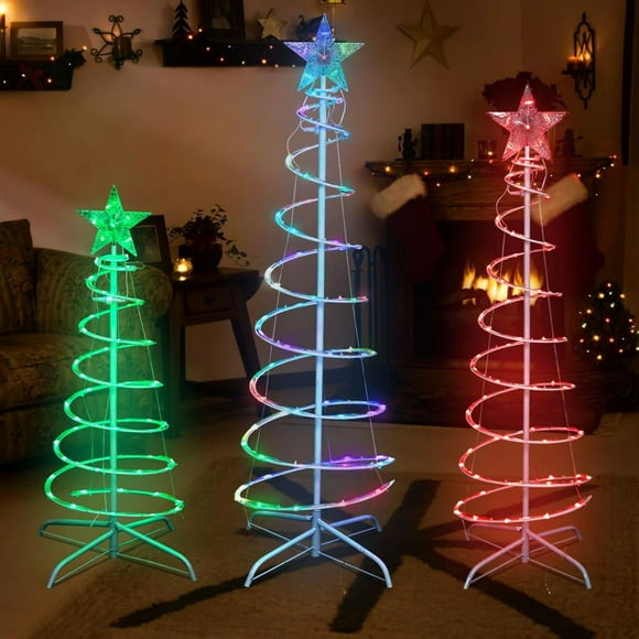 Spiral Rope Light Tree