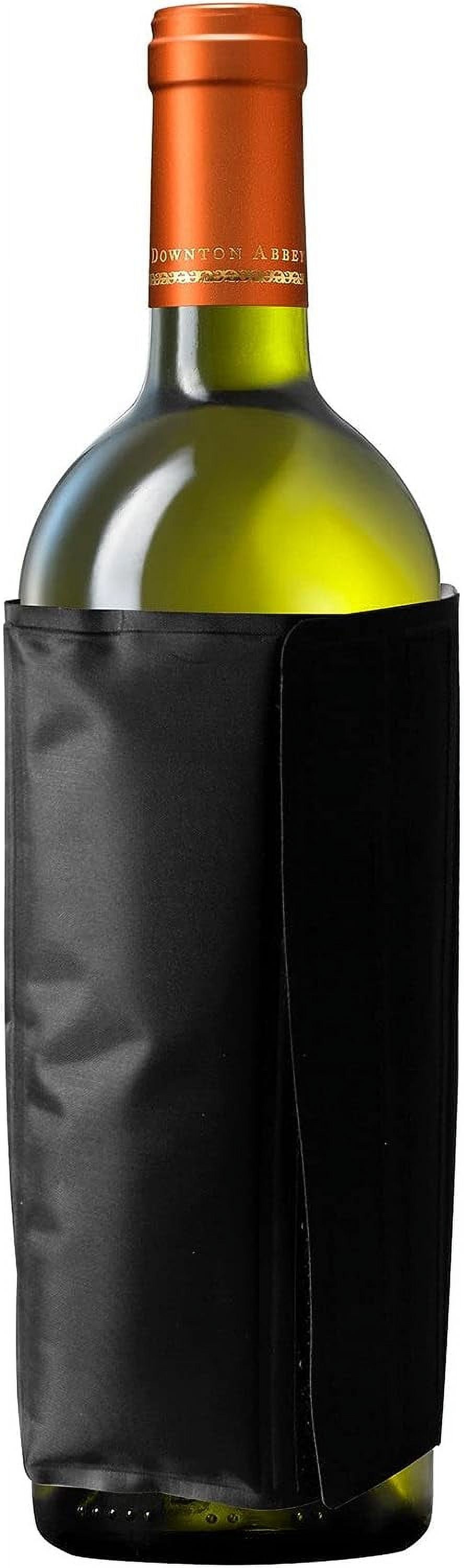 US Office Elements Rapid Ice Wine Bottle Cooler, Reusable, Black ...