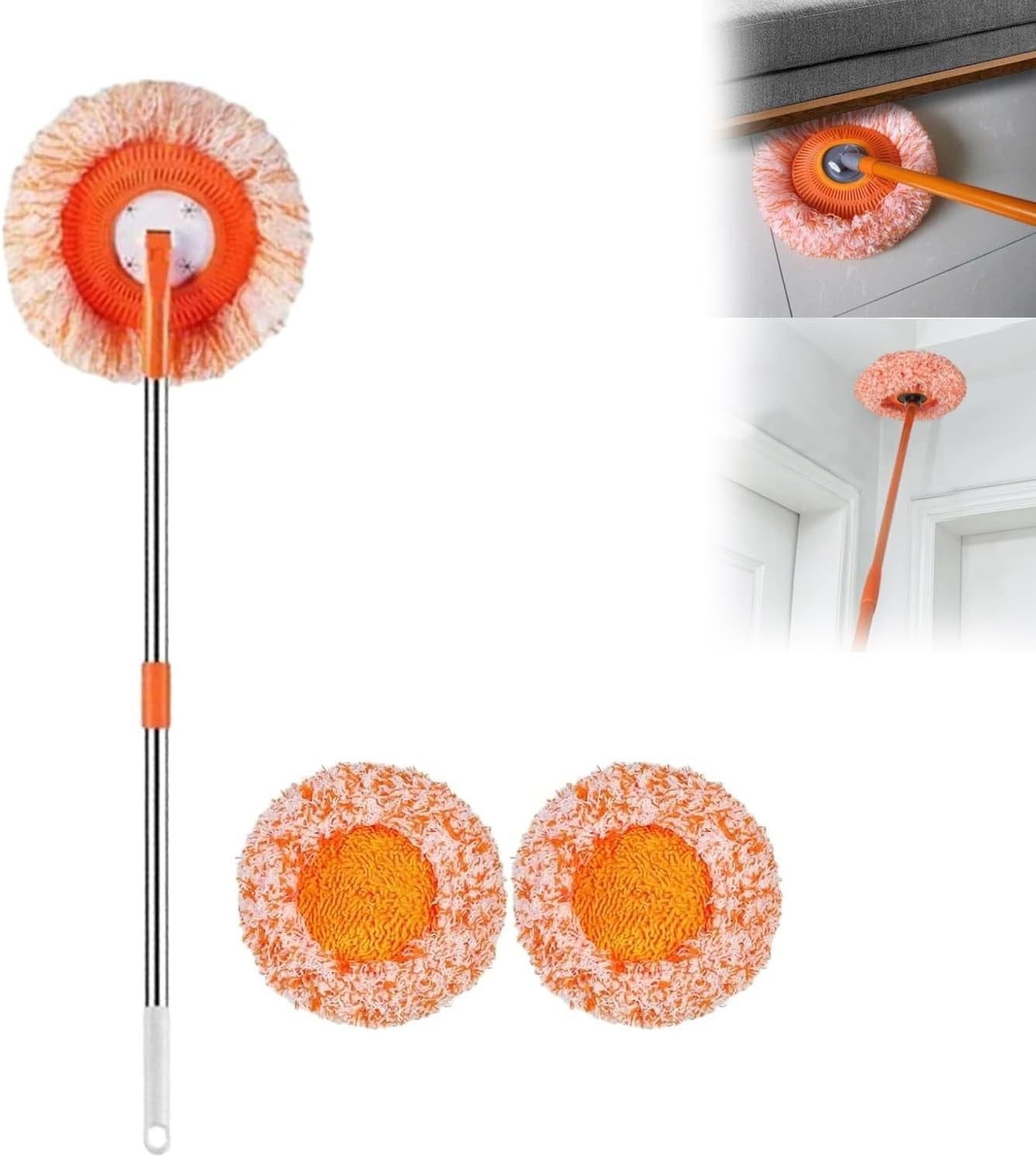 Presencte Mop,360° Rotatable Adjustable Cleaning Mop,Microfiber Mop ...