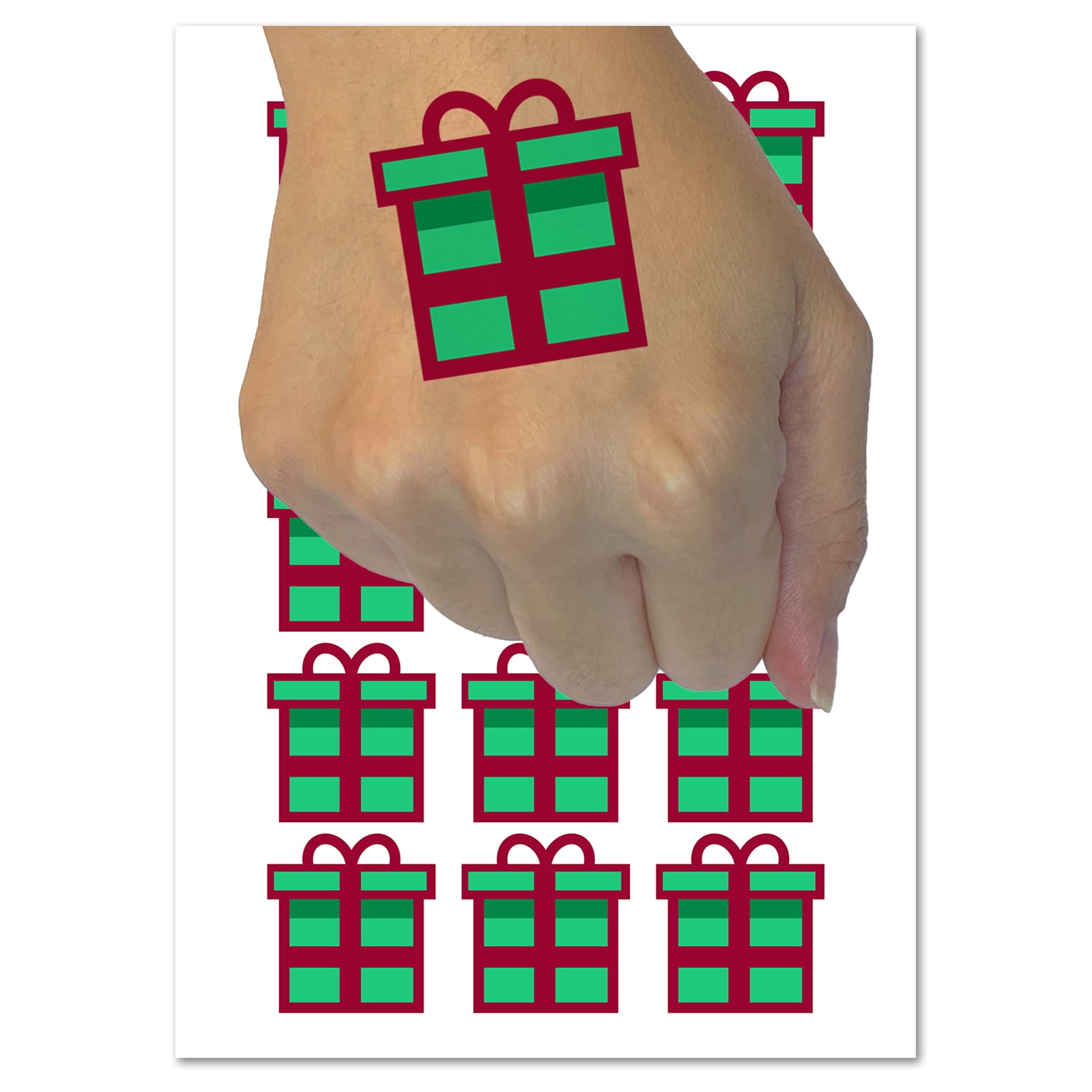 Present Gift Box Birthday Christmas Holiday Water Resistant Temporary ...