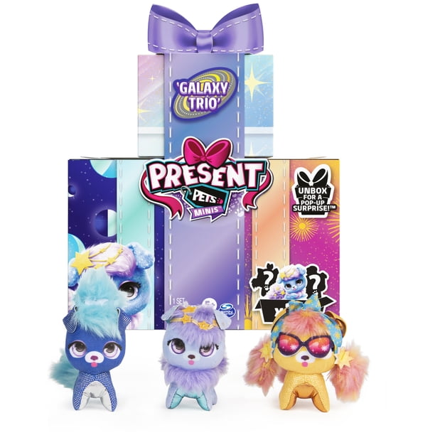 Present Pets Minis 3-Pack Galaxy Trio, 3-inch Plush Toys - Walmart.com