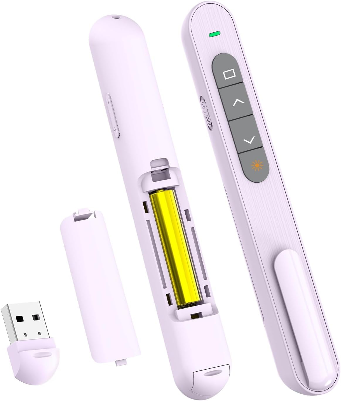 Presentation Clicker for PowerPoint, RF 2.4GHz USB Wireless Presenter ...