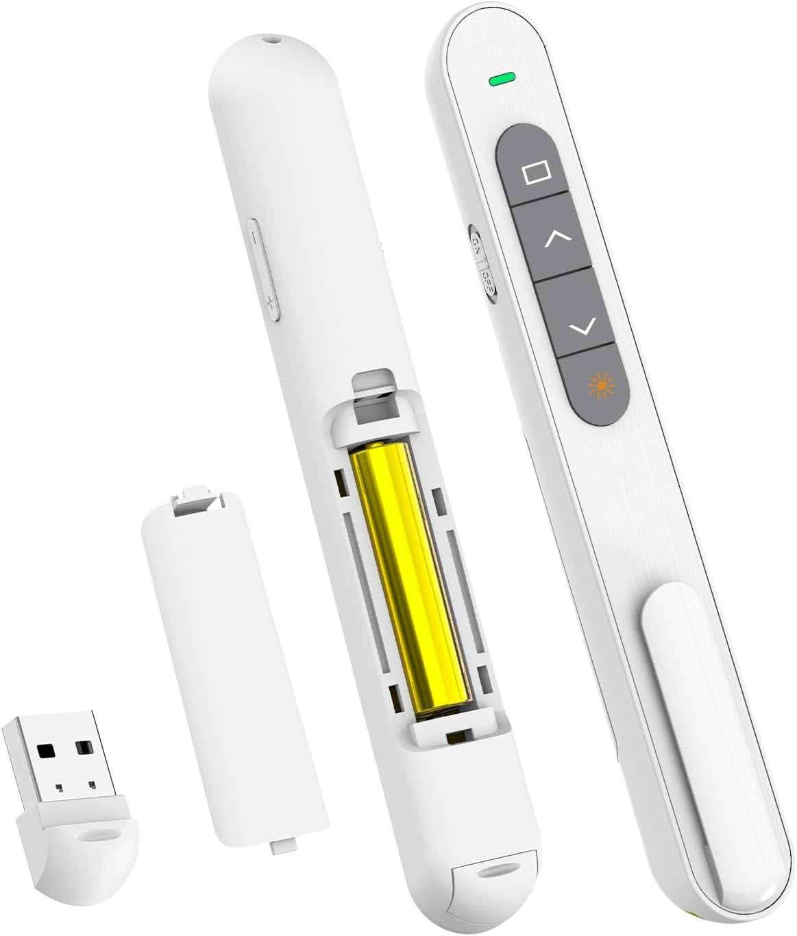 Presentation Clicker for PowerPoint, RF 2.4GHz USB Wireless Presenter ...