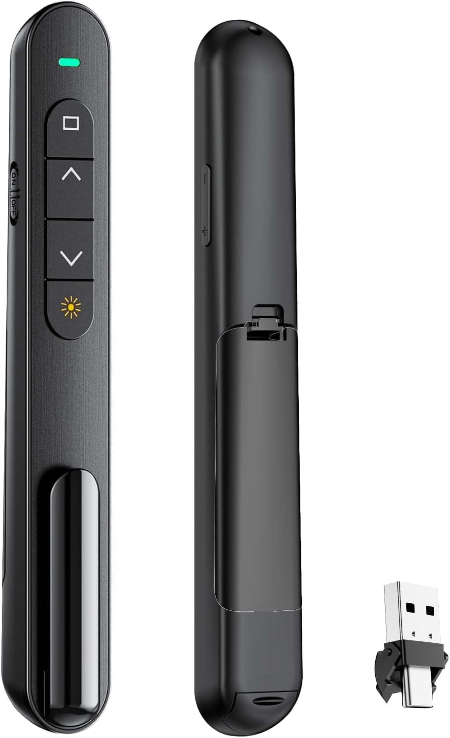 Presentation Clicker for PowerPoint, RF 2.4GHz USB Wireless Presenter ...
