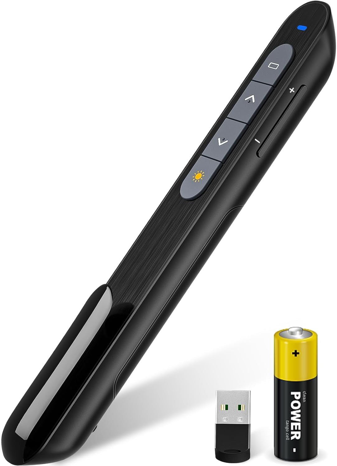 Presentation Clicker, Wireless Presenter with Red Light Pointer, Clicker for Powerpoint ...