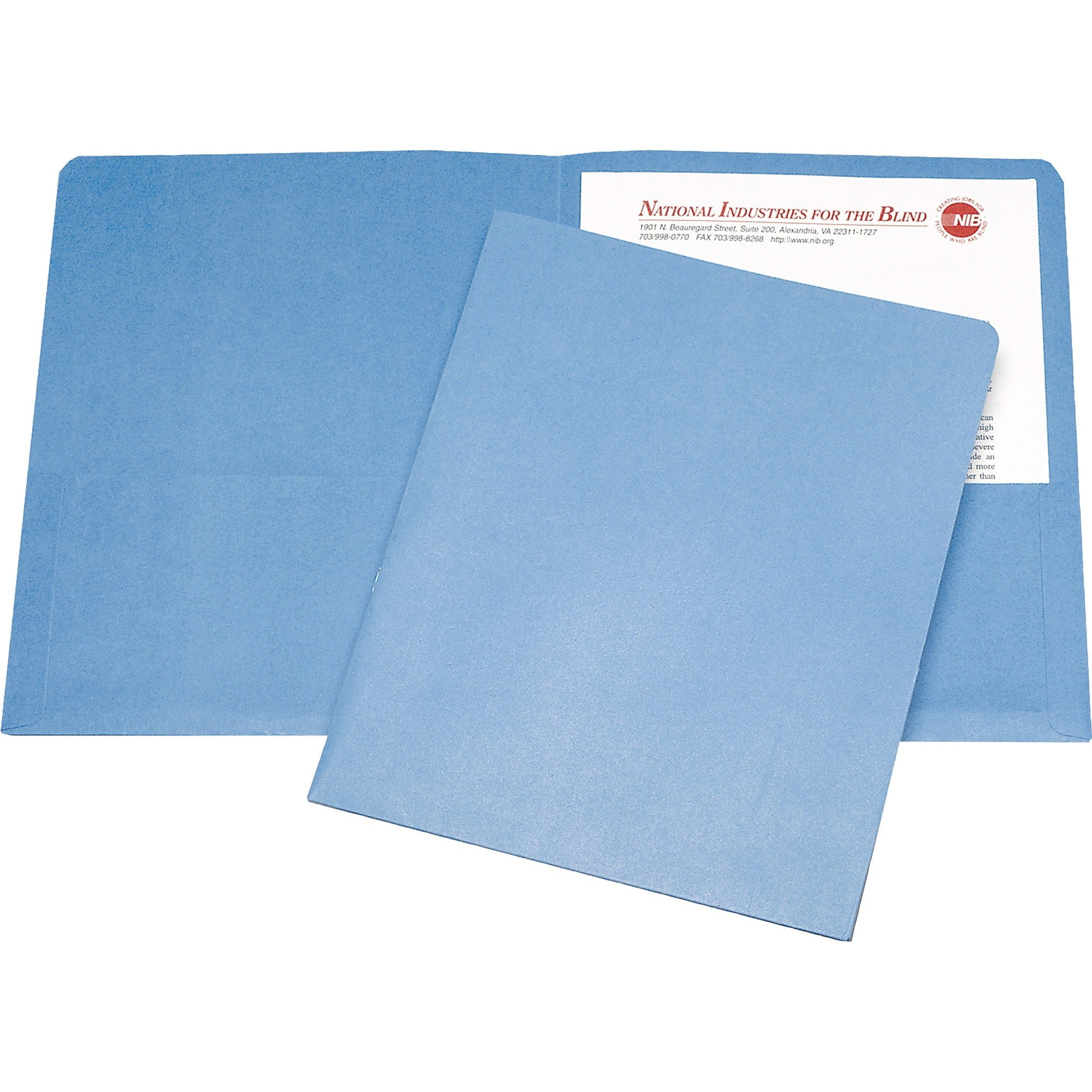 Presentation File Folders Light Blue Letter Size Holds 8 1/2" x 11" 25 ...