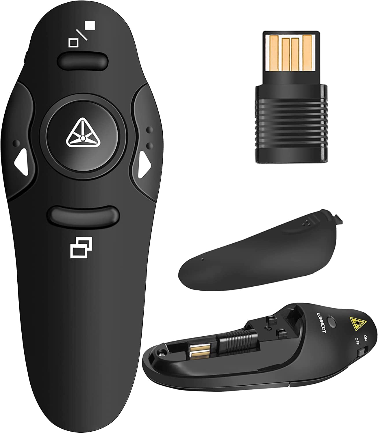 Presentation Remote Clicker, USB Dongle Presenter Remote for Computer ...