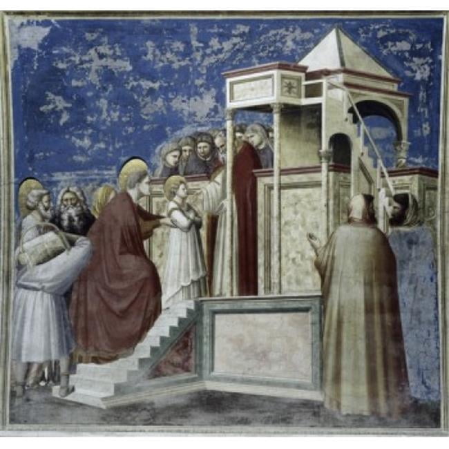 Presentation of Mary in the Temple Giotto Ca1266-1337 Italian Fresco ...