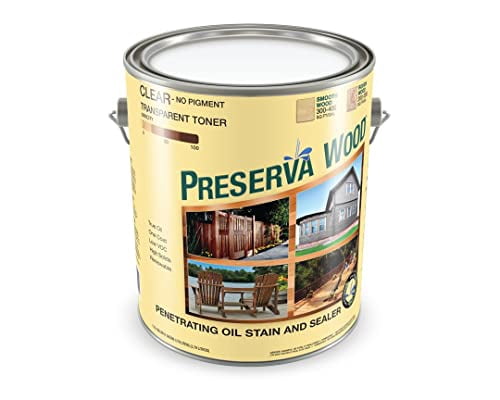 Preserva Wood 1 Gal. 100 VOC Clear Exterior Wood Stain - Walmart.com
