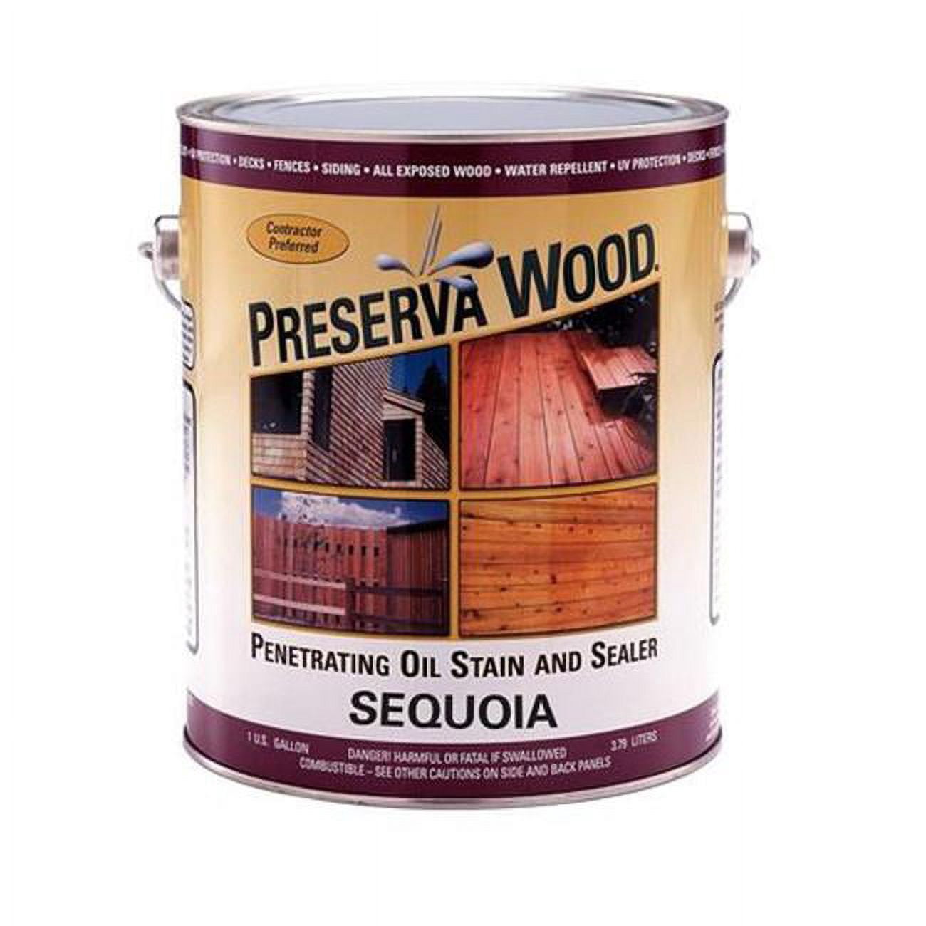 Preserva Wood Transparent Sequoia Oil-Based Oil Penetrating Wood Stain ...